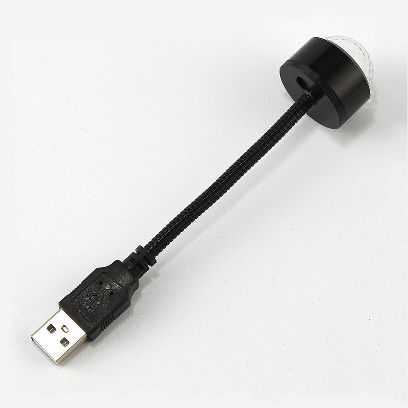 1Pc Mini USB Party Colorful Light Sound Activated Rotating Party Lights ...