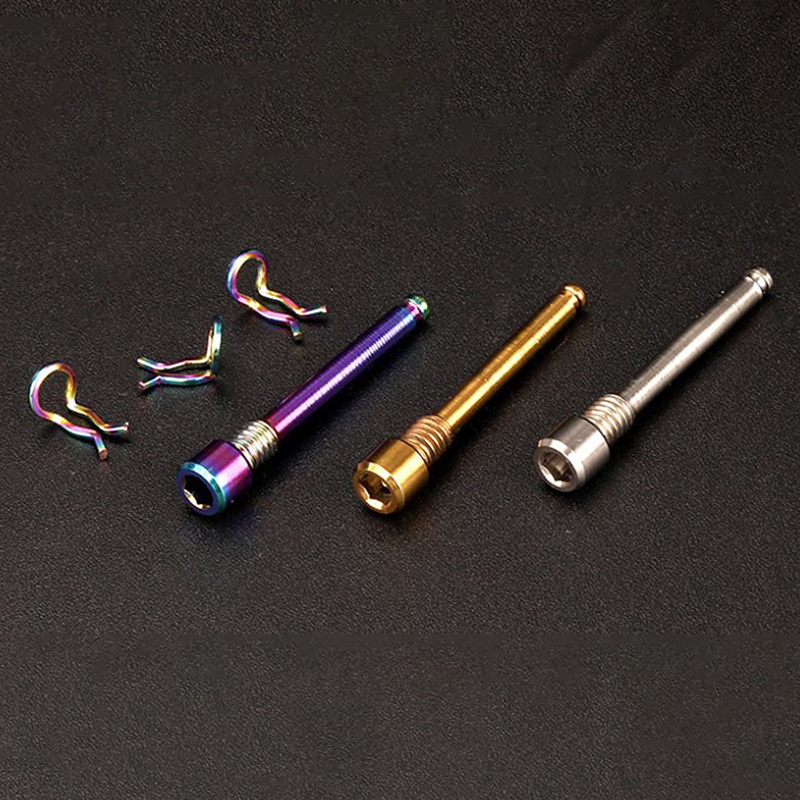 Bicycle Hydraulic Disc Brake Pad Bolt M4 Titanium Alloy Pin Insert ...