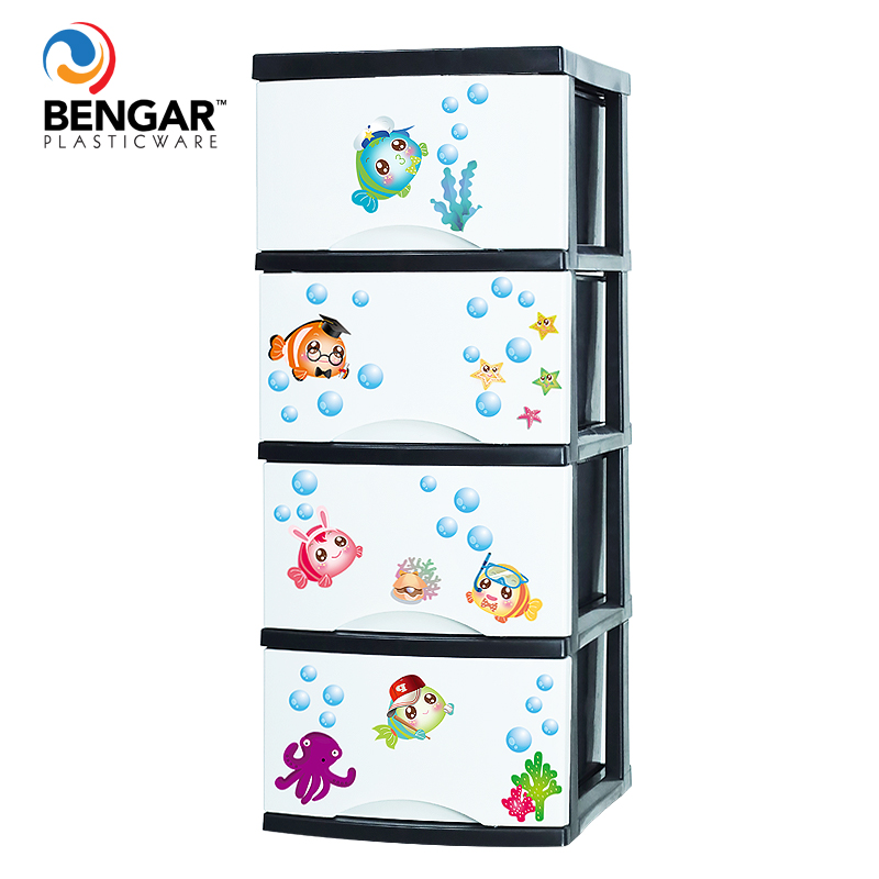 plastic clothes drawer fish sticker organizer clothes organizer drawer ...