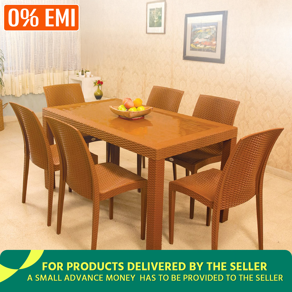 RFL 6Seated Caino Table Set | Daraz.com.bd