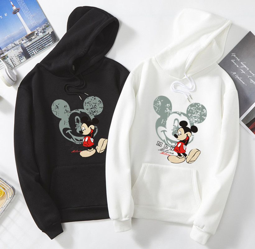 MIQI- LONGเสื้อยอดฮิตลายมิกกี้เมาส์ แจ็คเก็ต เเสื้อกันหนาว เสื้อฮู้ดแขน ...