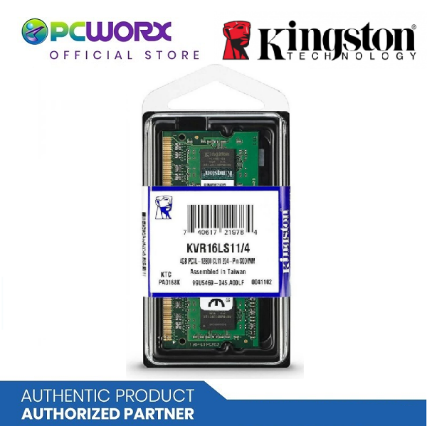 Kingston KVR16LS11 1600MHz DDR3L Non-ECC CL11 SODIMM | KVR16LS11/4 4GB ...