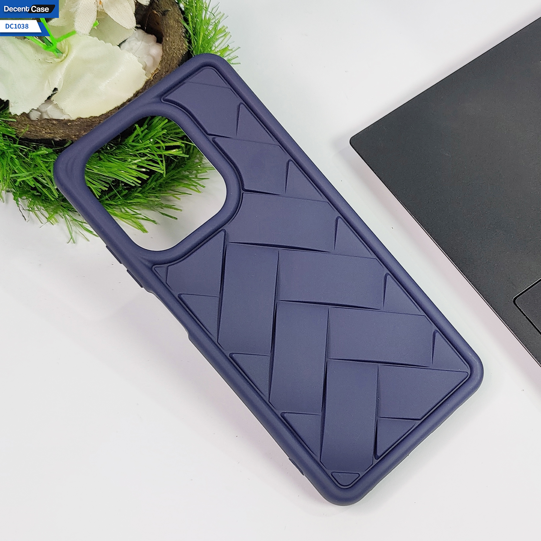 Oppo A3 4G Cover - Blue - New Trendy Flex Waves Pattern Silicone Back ...
