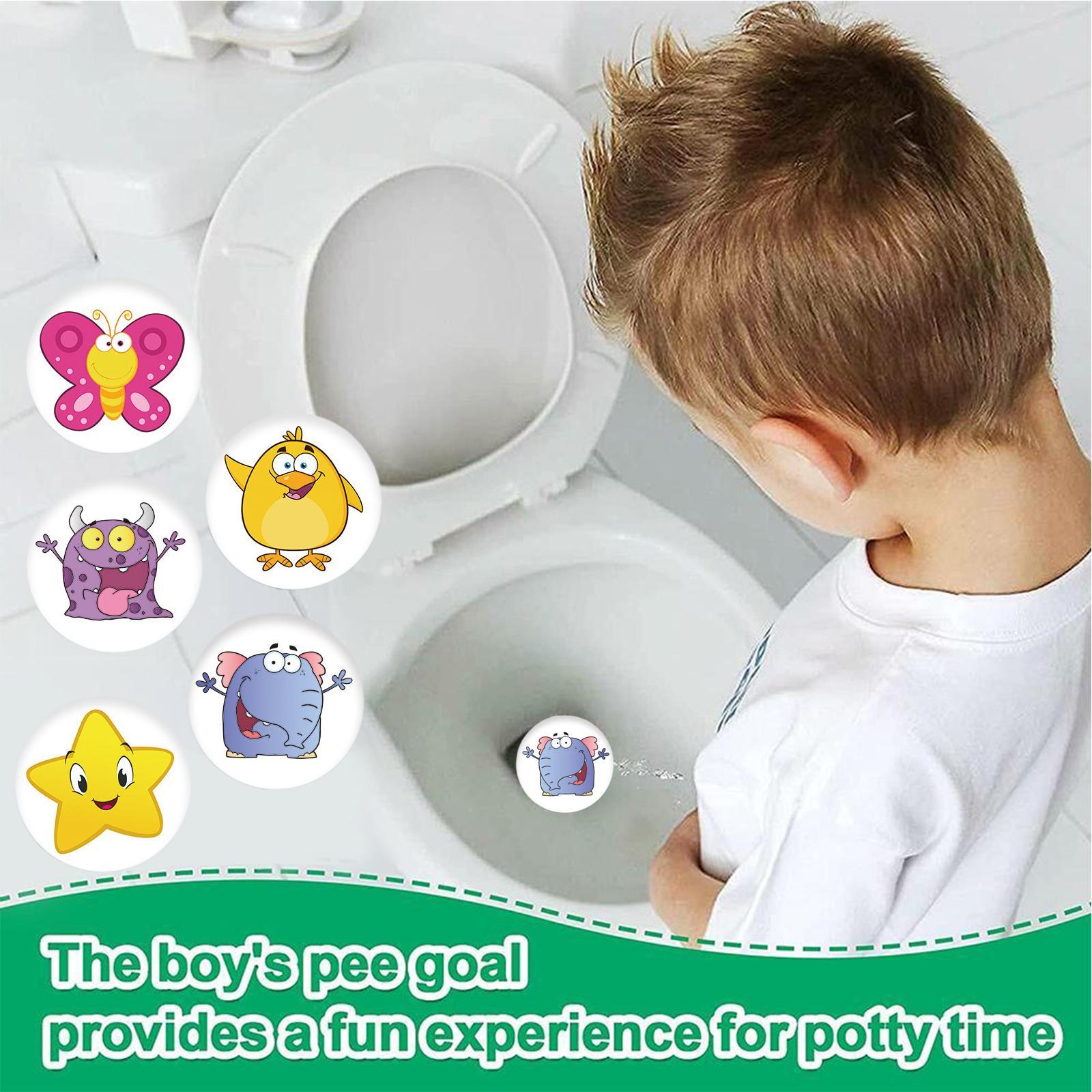 【EcoDealsq】5pcs Color Changing Toilet Targets Sticker Cute Anmial ...