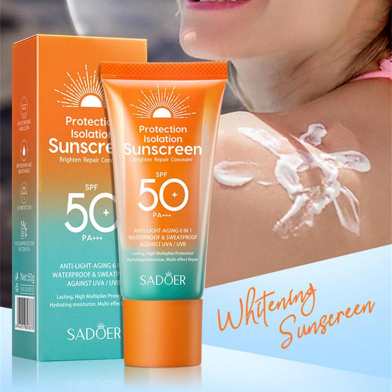 1pcs SPF 50+ PA+++ Facial Sunscreen Oil Control Sun Gel-Cream UVA UVB ...
