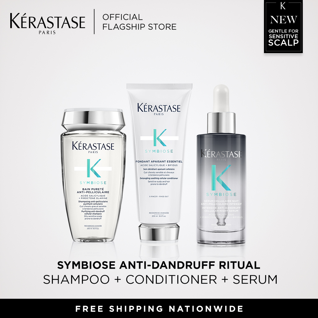 Kerastase Symbiose Clarifying Anti Dandruff Full Ritual (Sulfate Free ...