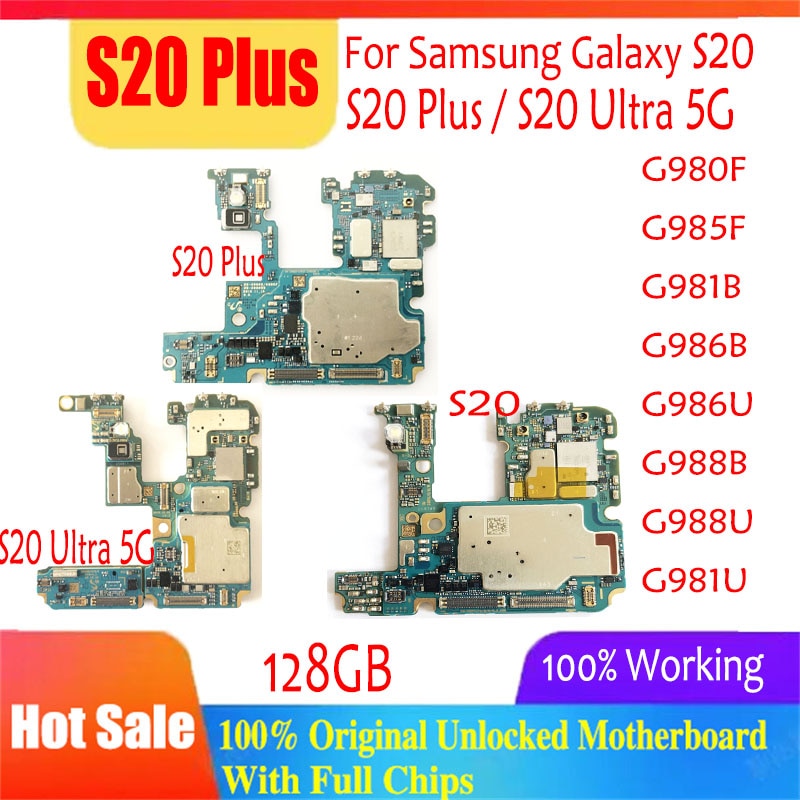 128GB Unlocked Mainboard For Galaxy S20 Ultra G980F G980FD G981U G985F ...