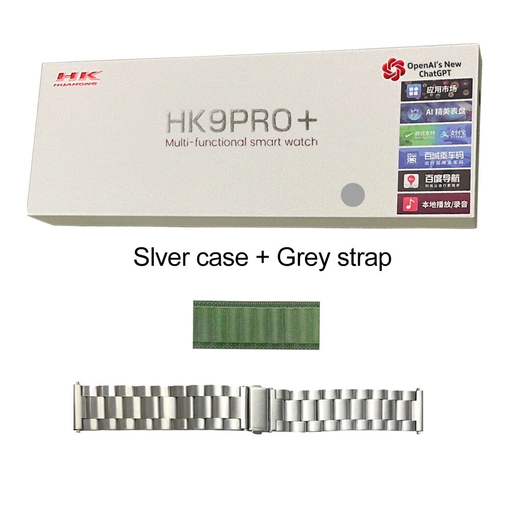 AMOLED HK9 Pro Plus Ultra 2 Smartwatch 2GB Storage HK8 Pro Max Gen2 ...