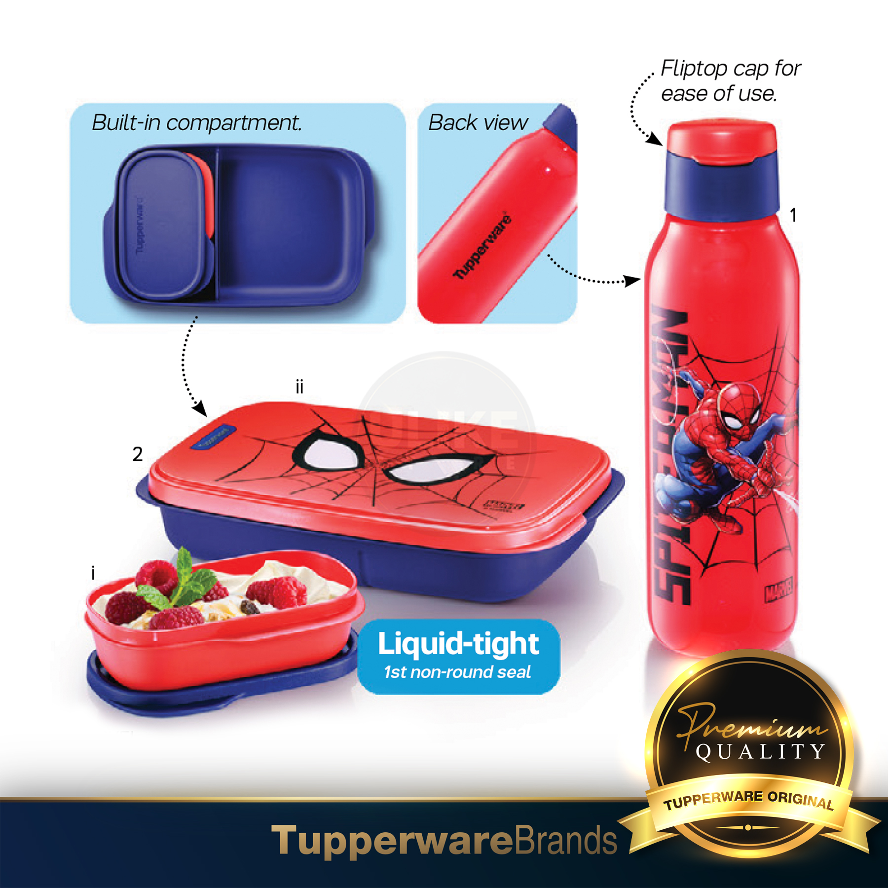 《READY STOCK !!!》Tupperware Upin Ipin / Mickey & Minnie Bottle Set ...