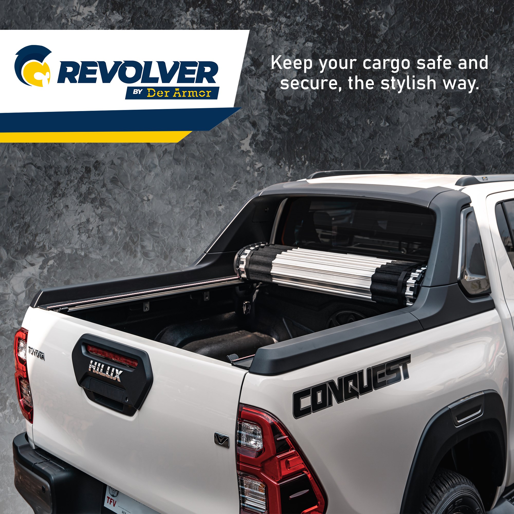 REVOLVER HARD BED COVER FOR YOUR PICKUP TRUCKS TOYOTA HILUX CONQUEST ...