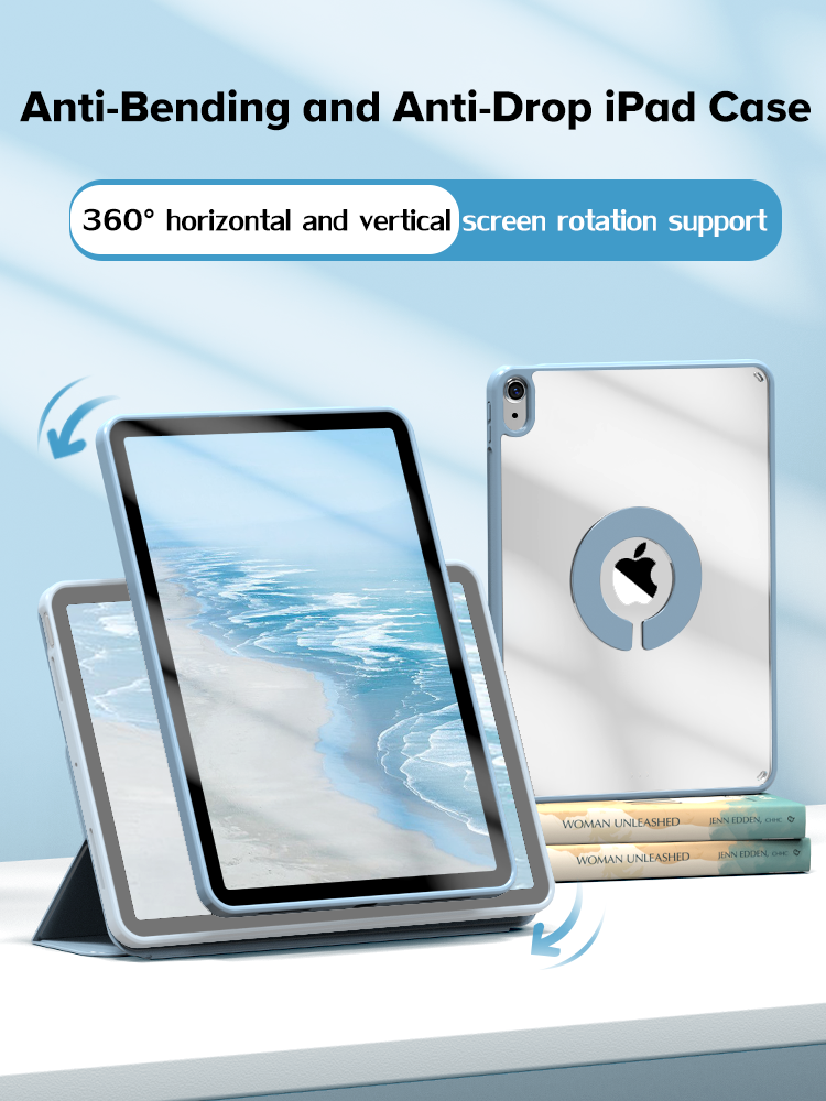 ZOYU vỏ iPad Ốp iPad Lai Rebound Ốp Chống Cong Acrylic Có Thể Tháo Rời Từ Tính 360 Cho iPad Air ...