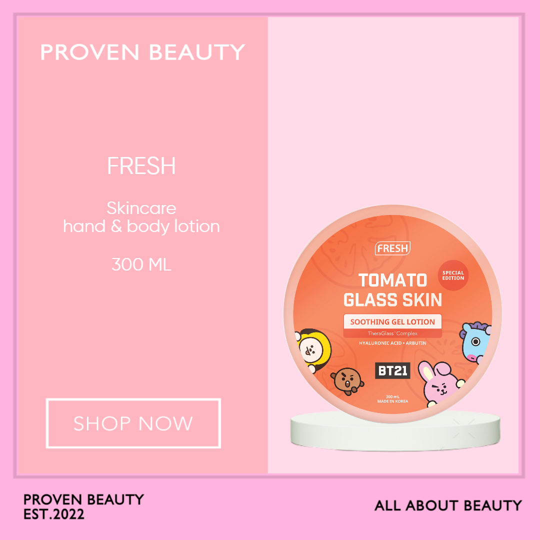 FRESH BT21 Tomato Glass Skin Soothing Gel Lotion 300ml | Lazada PH