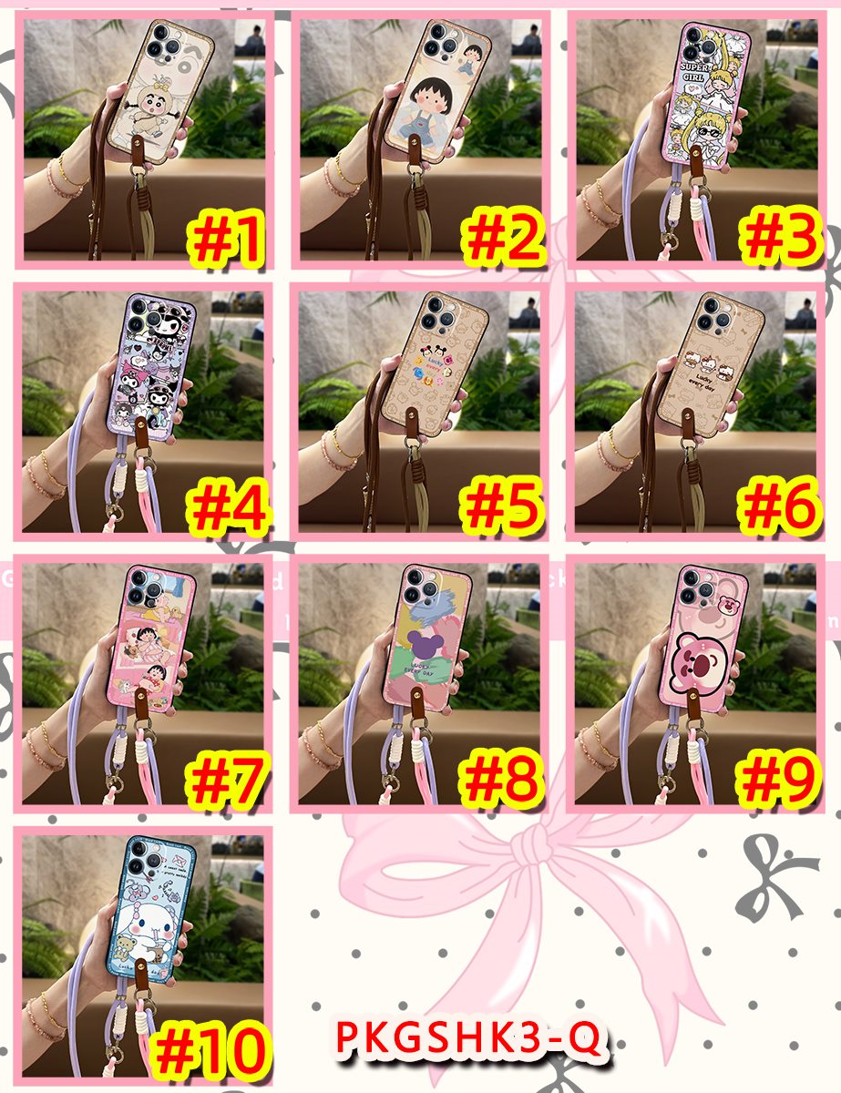 Necklace Cartoon Phone Case For Redmi Note14 5G China Lanyard Back ...