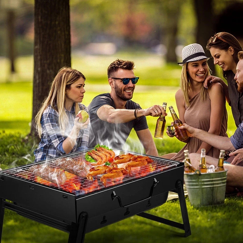 Portable BBQ Stainless Steel Grill Foldable BBQ Machine For Party ...
