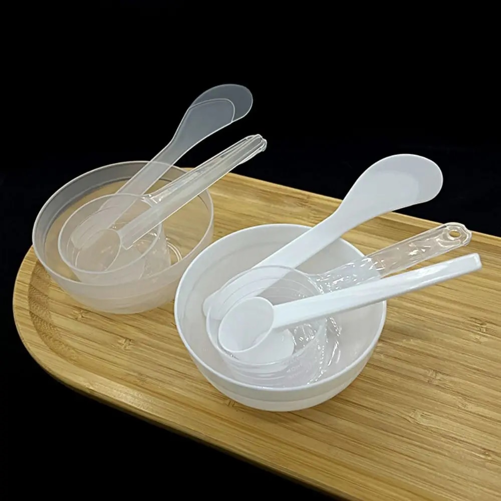 4Pcs/Set Mini Face Mask Mixing Bowl Set Soft Plastic Facial Mask ...