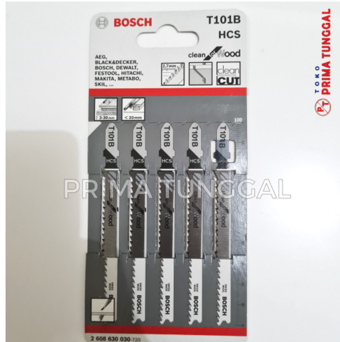 Mata Mesin Jigsaw Bosch T 101 B Mata Gergaji Potong Triplek Kayu ...