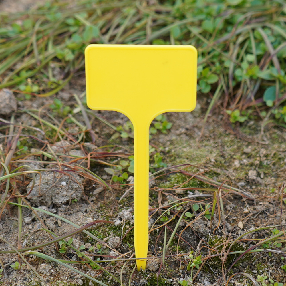T Type Gardens Markers Tags Waterproof Label Record Plate Re-Usable ...
