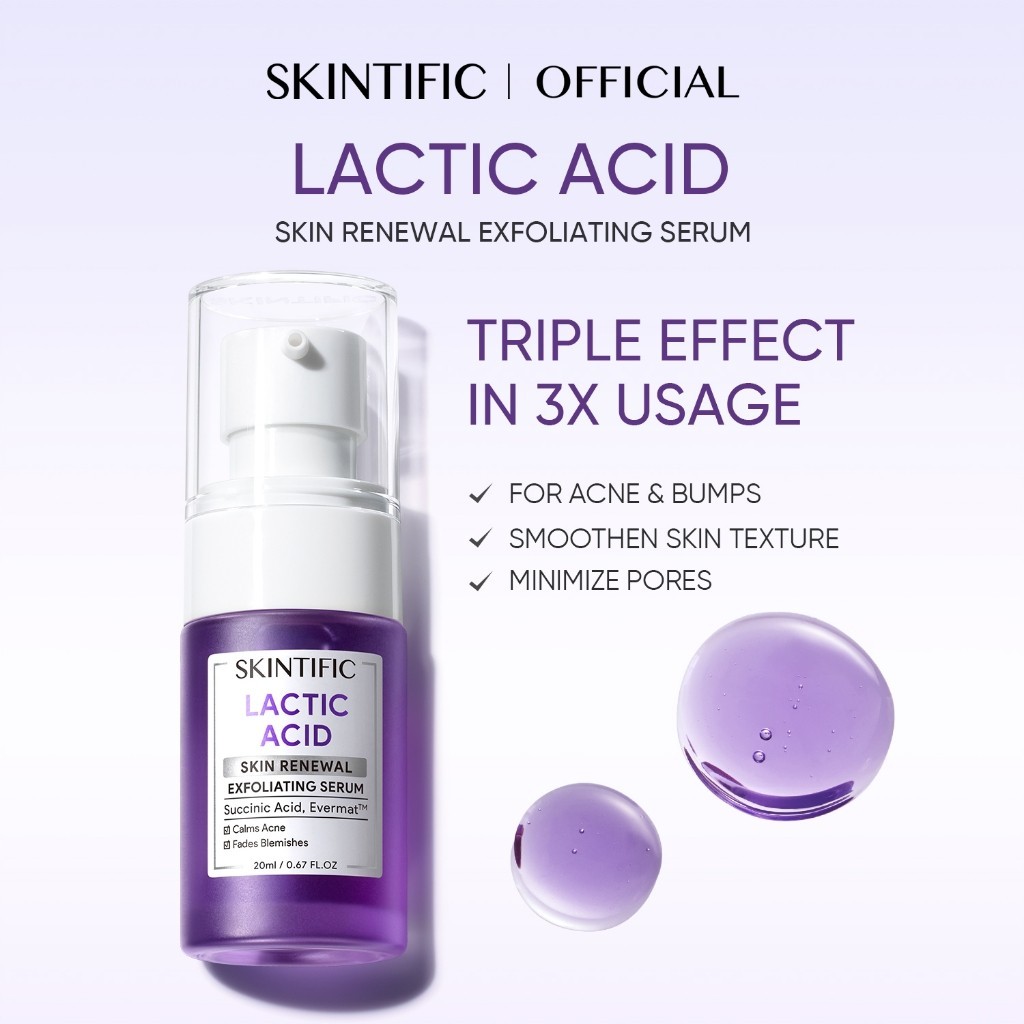 [NEW LAUNCH] SKINTIFIC Lactic Acid Skin Renewal Exfoliating Anti Acne ...