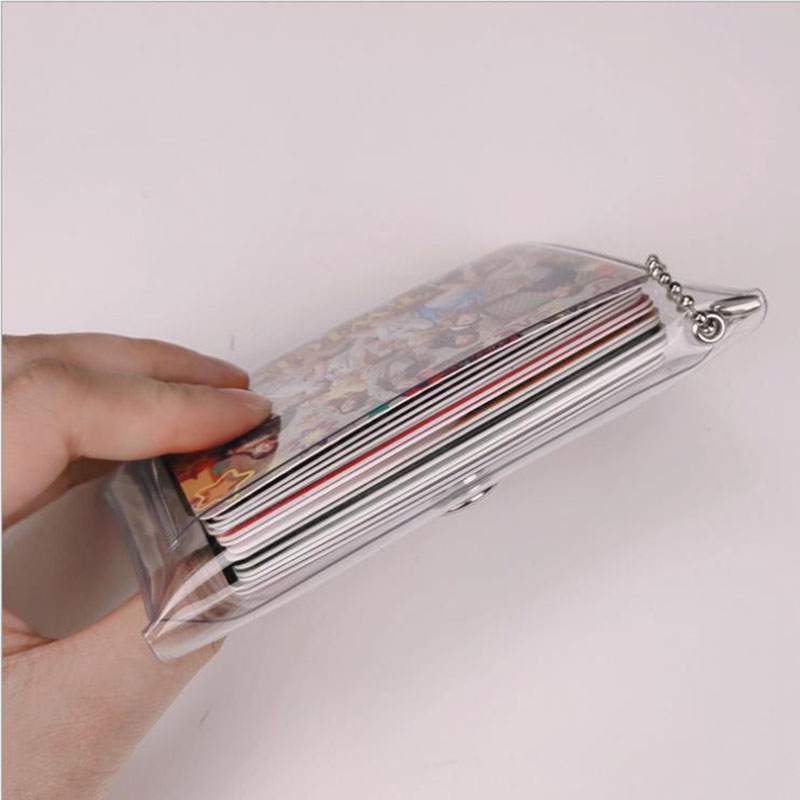 Glitter Transparent Waterproof PVC Card Holder Mini Wallet Girls Coin ...