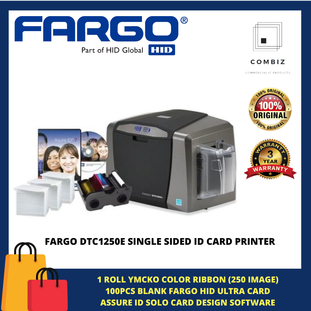 FARGO DTC1250E SINGLE SIDED ID CARD PRINTER | Lazada