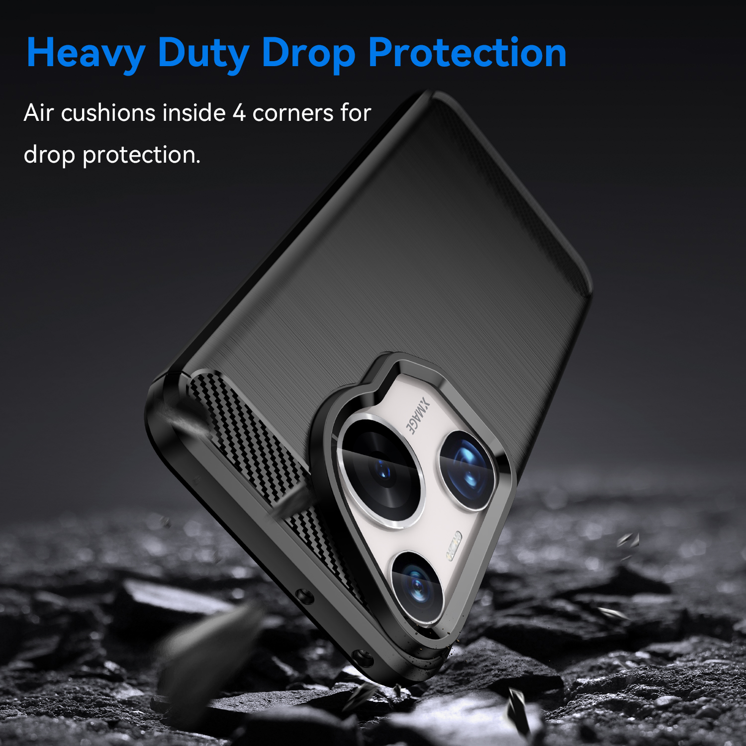 xipare for Huawei Pura 70 Ultra Soft Carbon Fiber Brushed TPU Case ...