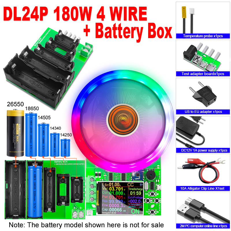150W/180W Electronic Lithium Load 12V Vehicle Battery Test Capacity ...