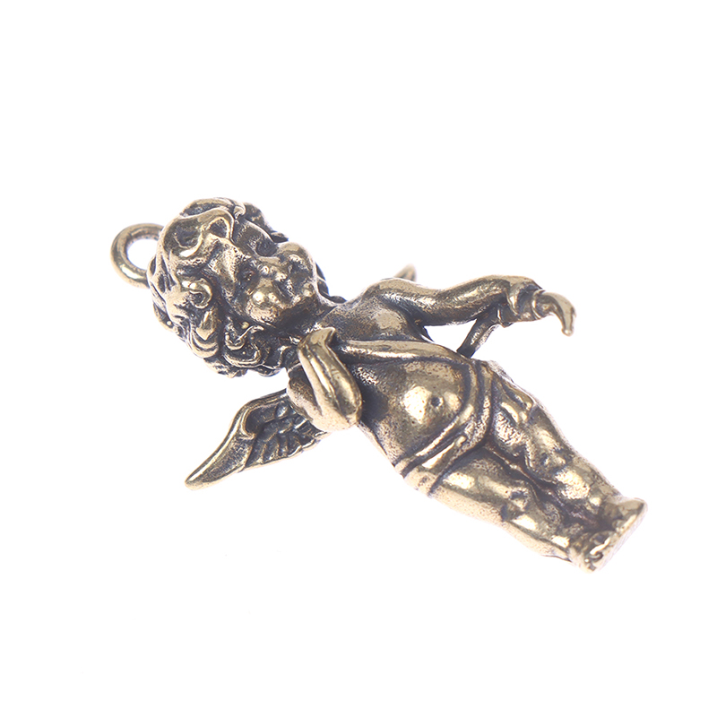 Brass Angel Wings Pendants for Necklaces Solid Copper Key Chains DIY ...