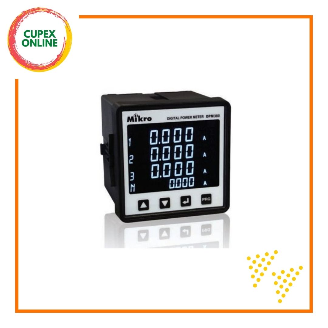 MIKRO DPM380 Digital Power Meter c/w RS485 90-415VAC / 100-300VDC | Lazada