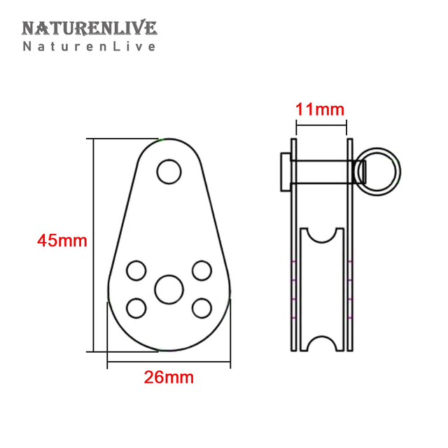 2/4pcs 316 Stainless Steel Single Pulley Blocks Removable Pulley Nylon ...