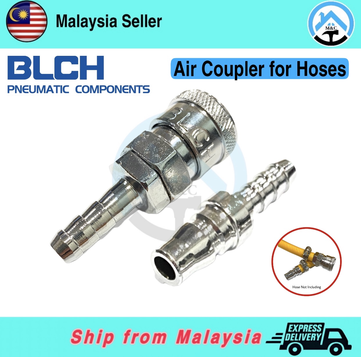 [BLCH] Pneumatic Air Coupler 20,30,40 Series SH and PH for Air Compressor, Quick connect cupla ...