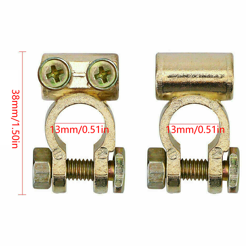 1 Pair 12V Leisure Battery Terminals Connectors Clamps Car Caravan ...