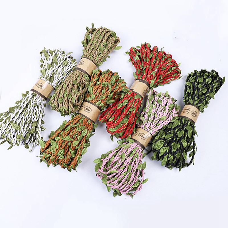 5meters Leaf Rope Natural Hessian Jute Twine Rope Burlap Hemp For ...