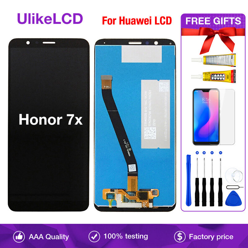 จอ LCD สำหรับ Huawei Honor 7X,จอแสดงผล LCD หน้าจอสัมผัสอะไหล่แบบดิจิไท ...