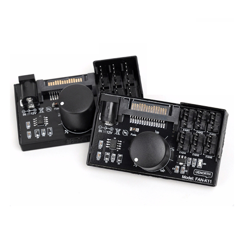 Computer Fan Speed Controller High Power Hub Sata Power Controller NAS Server Fan Speed Control ...