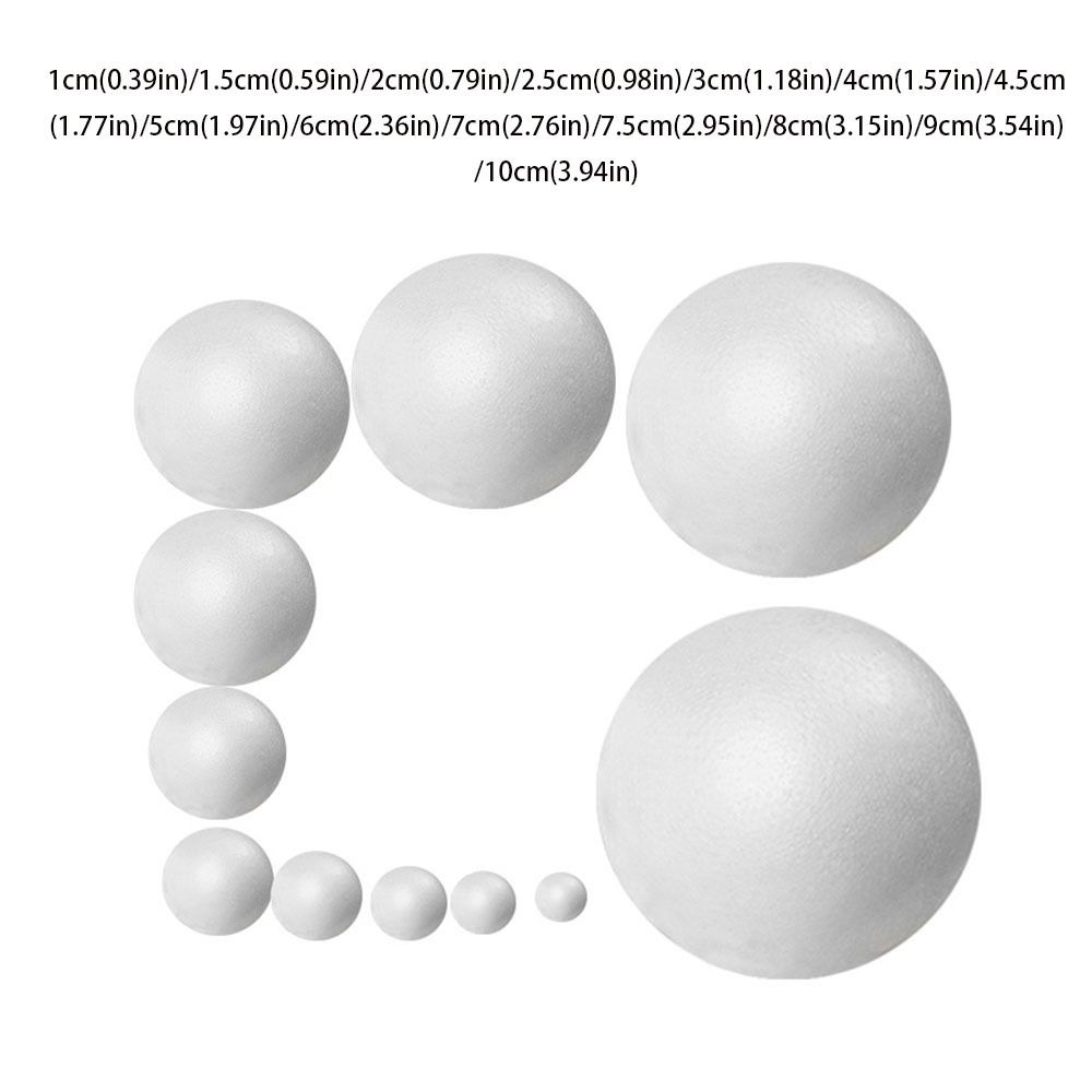 Crafts Mini Foam Balls White Polystyrene Christmas Balls Round ...