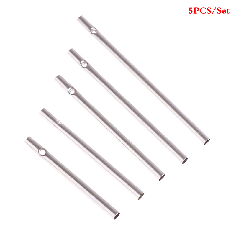 5Pcs Different Length Wind Chime Tubes Set Silver Tone Wind Chime ...