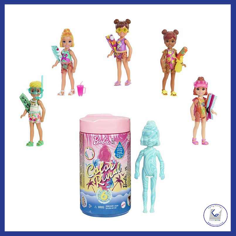 Barbie Colour Reveal Sun and Sand Series Surprise Dolls Original Mattel ...
