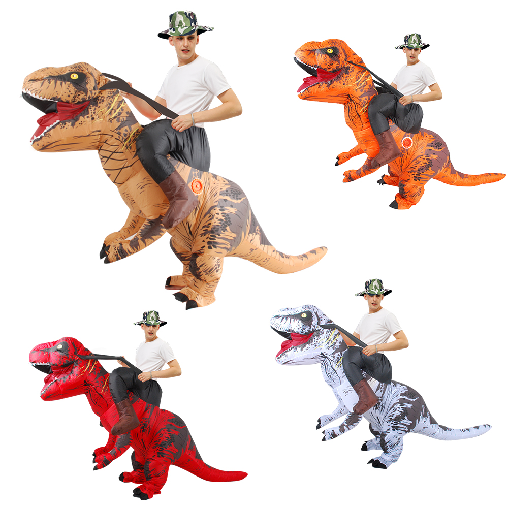 New T-REX Riding Costume For Adults Jurassic World Mascot Inflatable ...