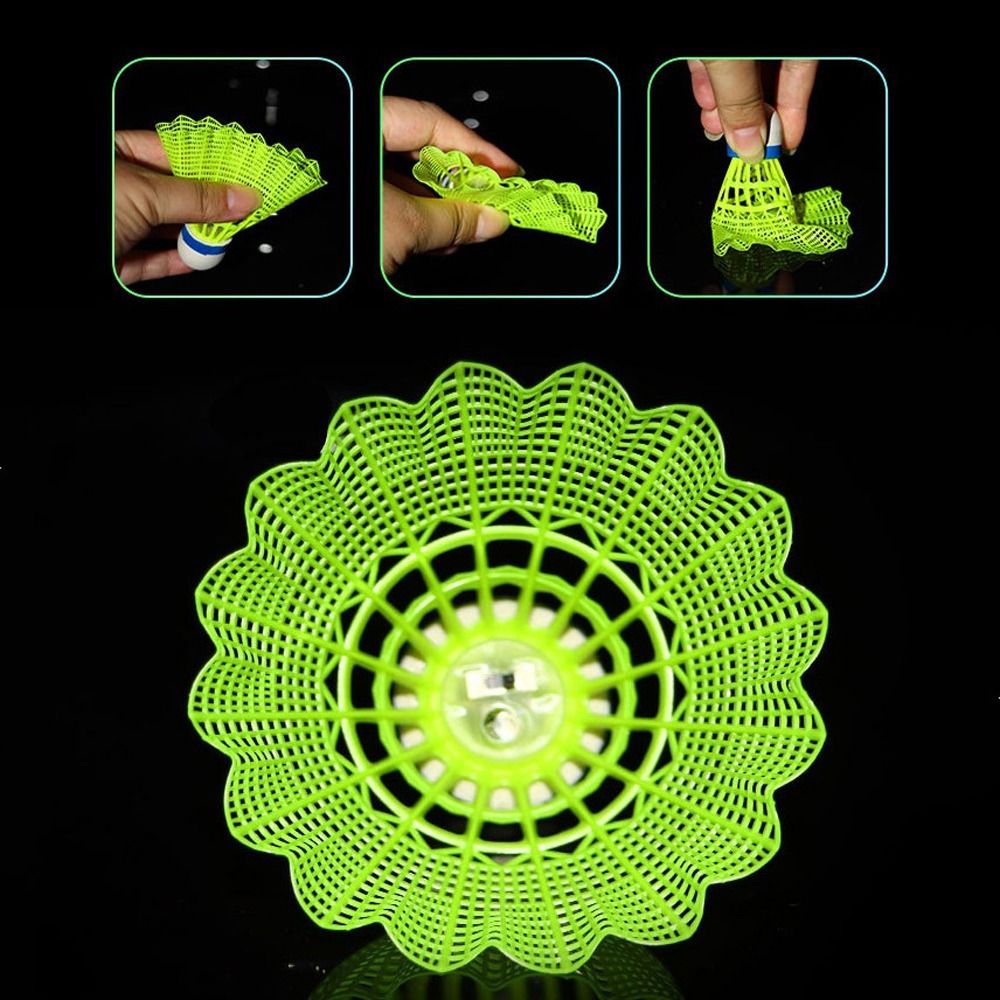 Training Light-up LED Badminton Glowing Lighting Balls Luminous ...