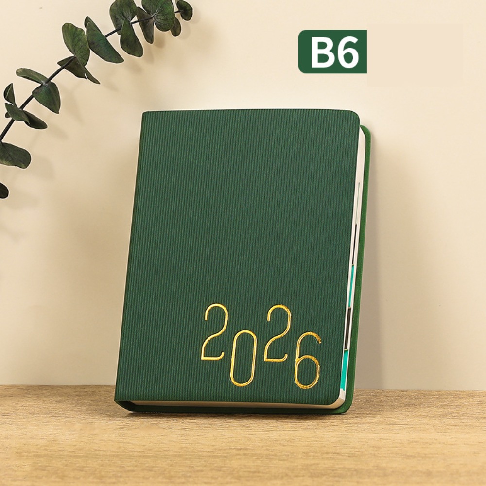 Diary Notepad English 2026 Schedule Planner Notepad Pu Small B6 ...