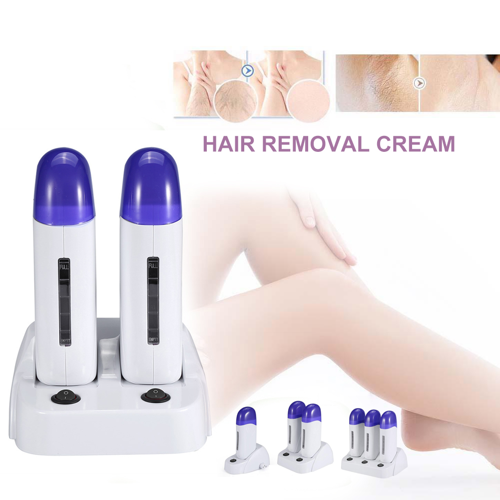 3 Types Cartridge Wax Depilatory Roller Warmer Heater Waxing Body Hair ...