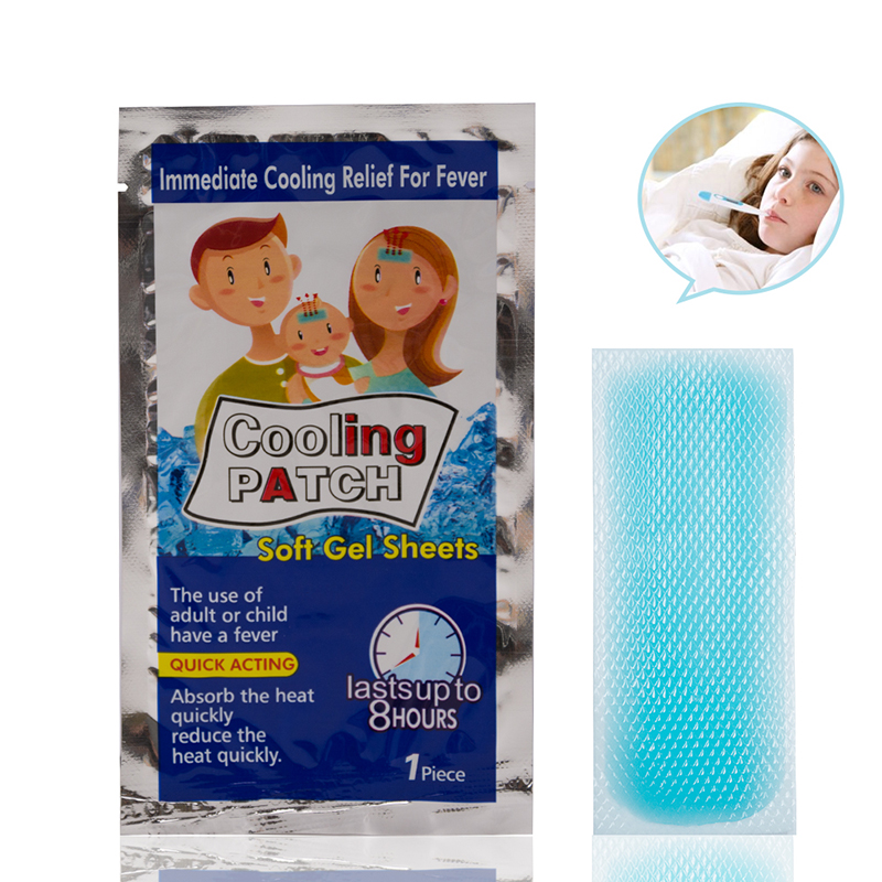 10Pcs/bag Pain Relief Baby Fever Patch Bring Fever Down Cooling Gel for ...