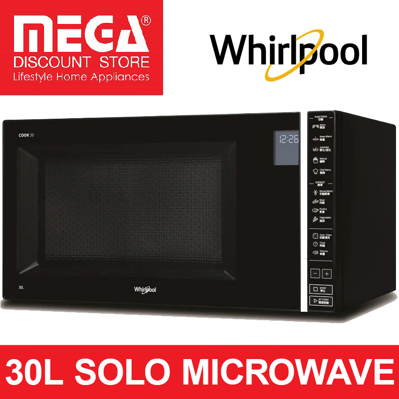 WHIRLPOOL MS2502B 25L / MS3001B 30L SOLO MICROWAVE | Lazada Singapore