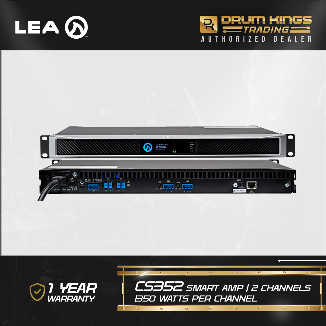 Lea Professional CS352 Smart Amp | 2 Channels | 350W Per Channel ...