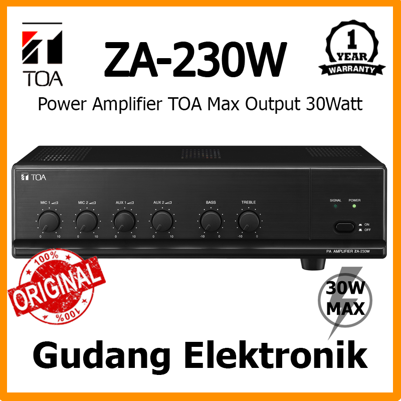 TOA ZA-230 Amplifier TOA (30watt) | Lazada Indonesia