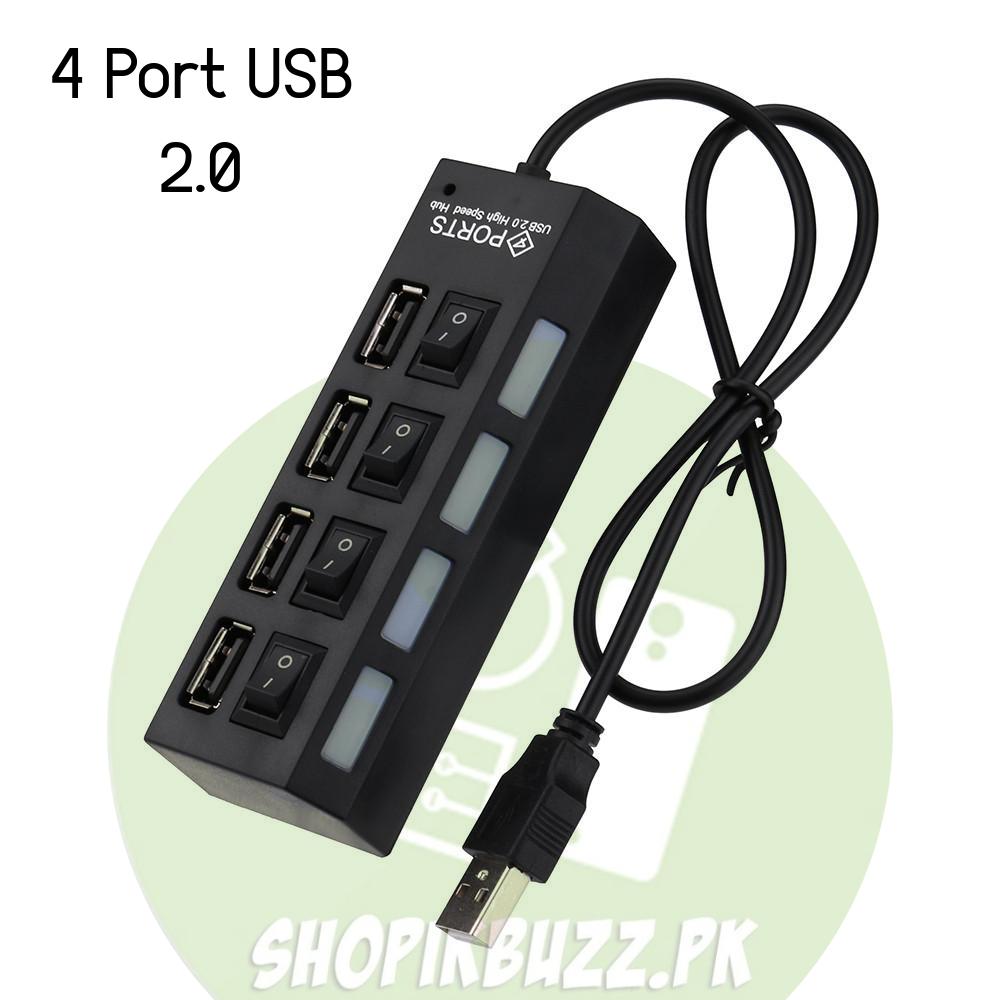 Mini Multi Port USB Hub High-Speed USB Humanoid Splitter Cable Adapter ...