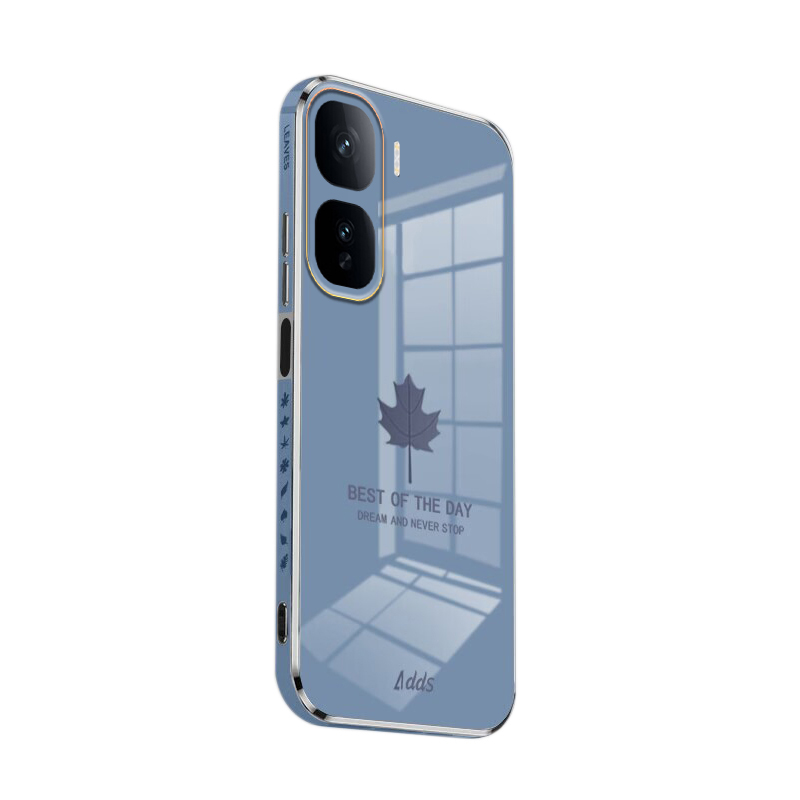 For Vivo iqoo NEO 10 Pro Case Shining Maple Leaf Design soft plating ...