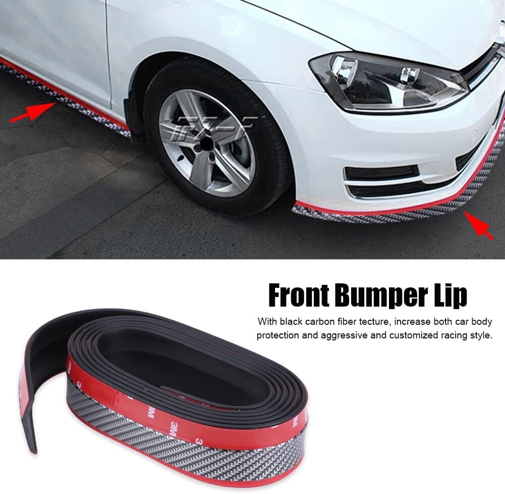 Samurai Blue Carbon Front Bumper Lip Protector Rubber Body Guard | Daraz.lk