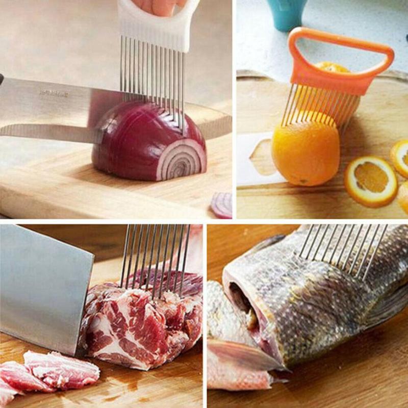 【Satisfaction guarantee】Creative Tomato Onion Slicer Stainless Steel ...