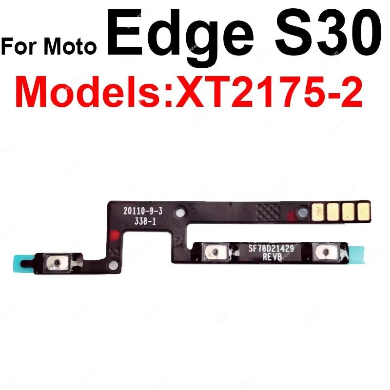 On OFF Key Power Volume Buttons Flex Cable For Motorola MOTO Edge S 20 ...